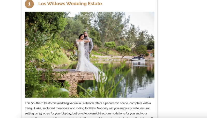 Wedding Venue Planning Tips & Ideas In Southern California | Los Willows