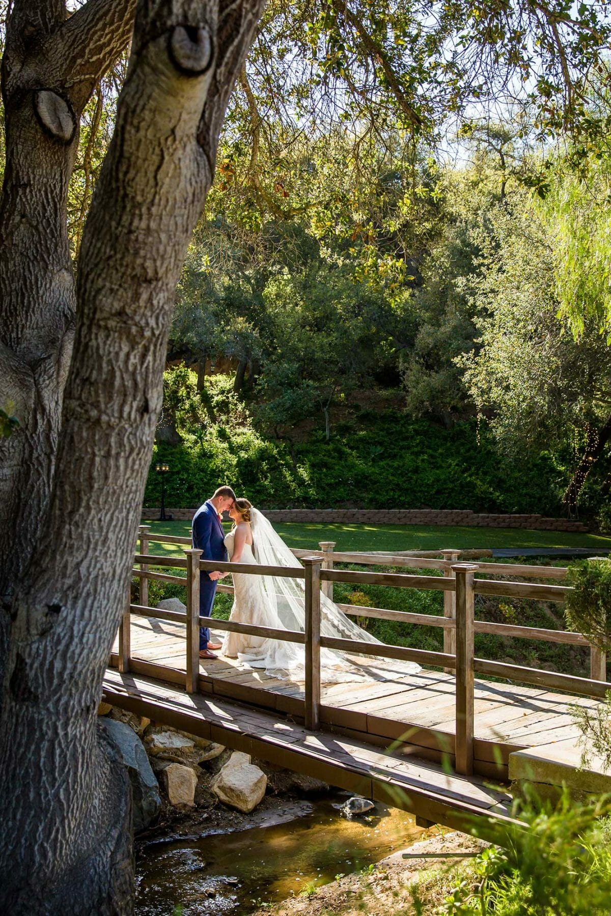 Wedding Pictures of the Bridge at Los Willows